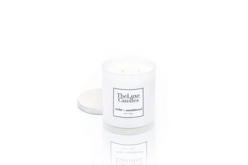 CEDAR + SANDALWOOD LUXE CANDLE – The Luxe Candles